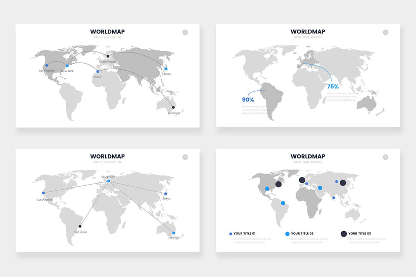 Worldmap Infographics - PowerPointX | Slides | Keynote | PowerPoint